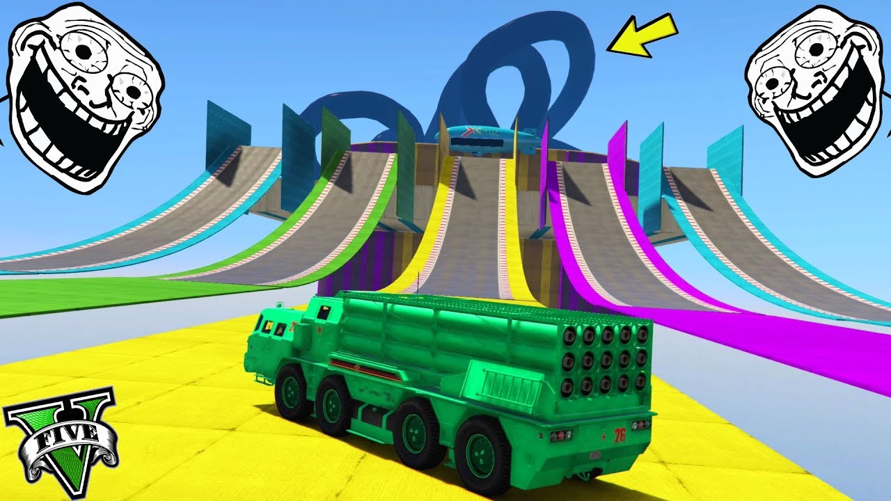 GTA 5 ONLINE 🐷 MEGA TROLL MILITARE !!! 🐷 GARE TROLL 🐷N*77🐷 GTA V ONLINE ...