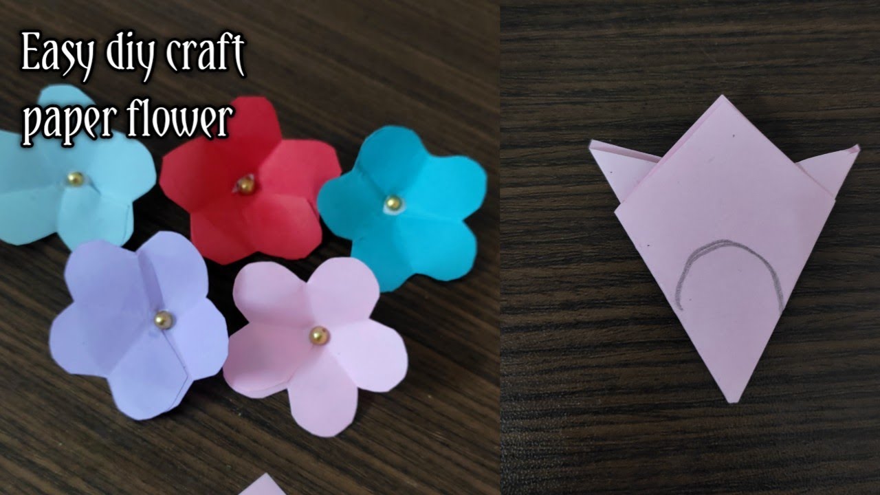 Easy beautiful papper flowers / paper craft ideas /Saka's craft - YouTube
