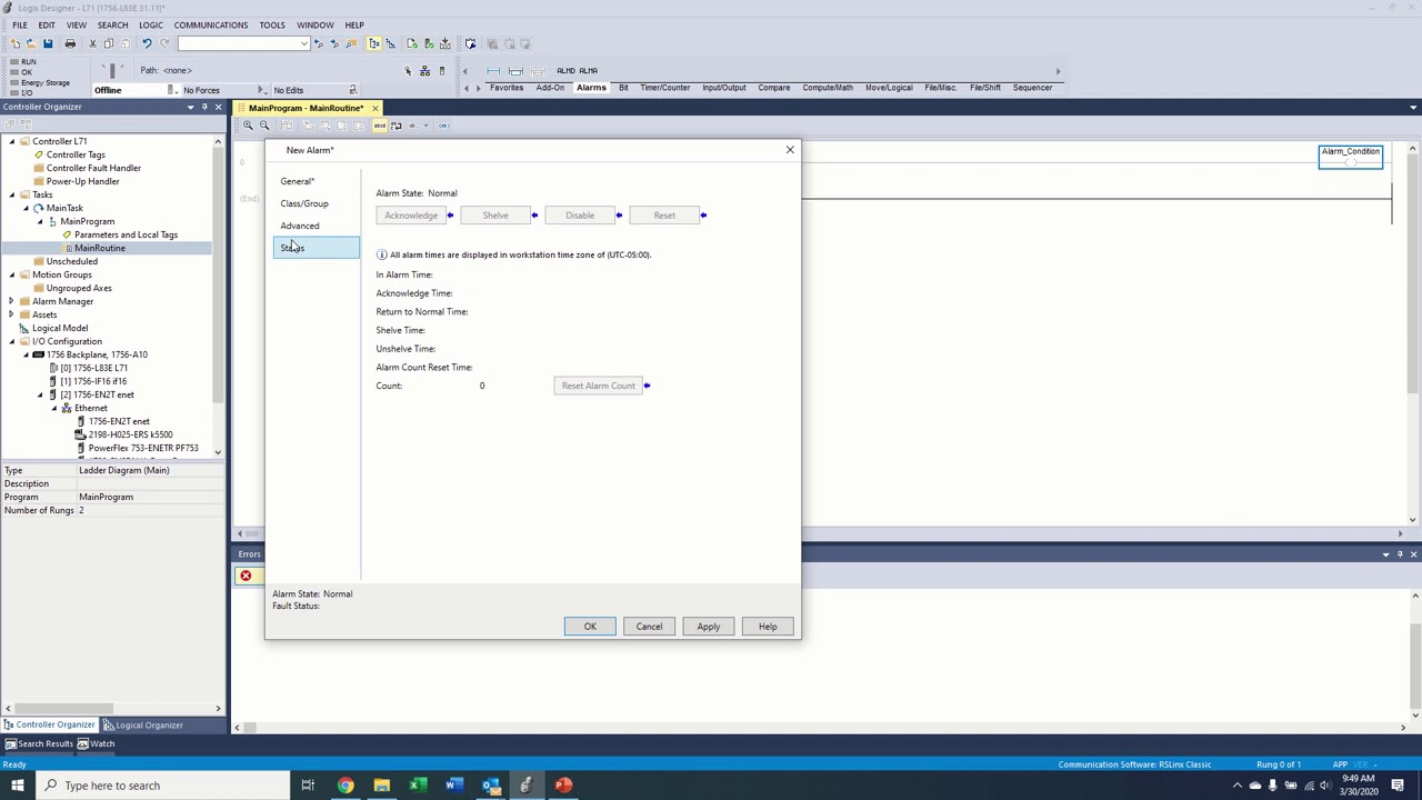 Controller Based Alarms - YouTube