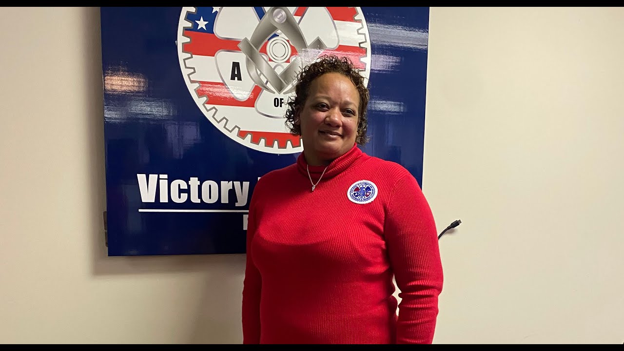 141 Report 1st Female President of IAM Local 1725 Helena Thornton - YouTube