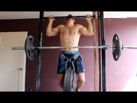 SUPER HUMAN STRENGTH PULL UPS +80KG - YouTube