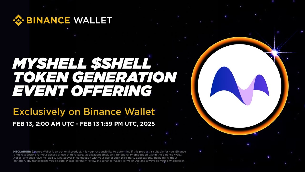 MYSHELL $SHELL Token Generation Event | Binance Web3 New IDO Offer ...