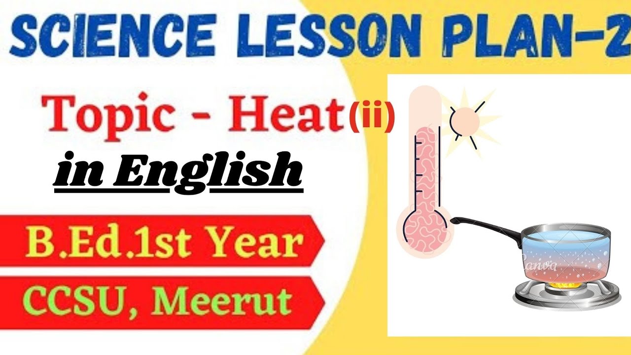 Science Lesson Plan -2 | in English | B.Ed. 1st Year | ccsu - YouTube