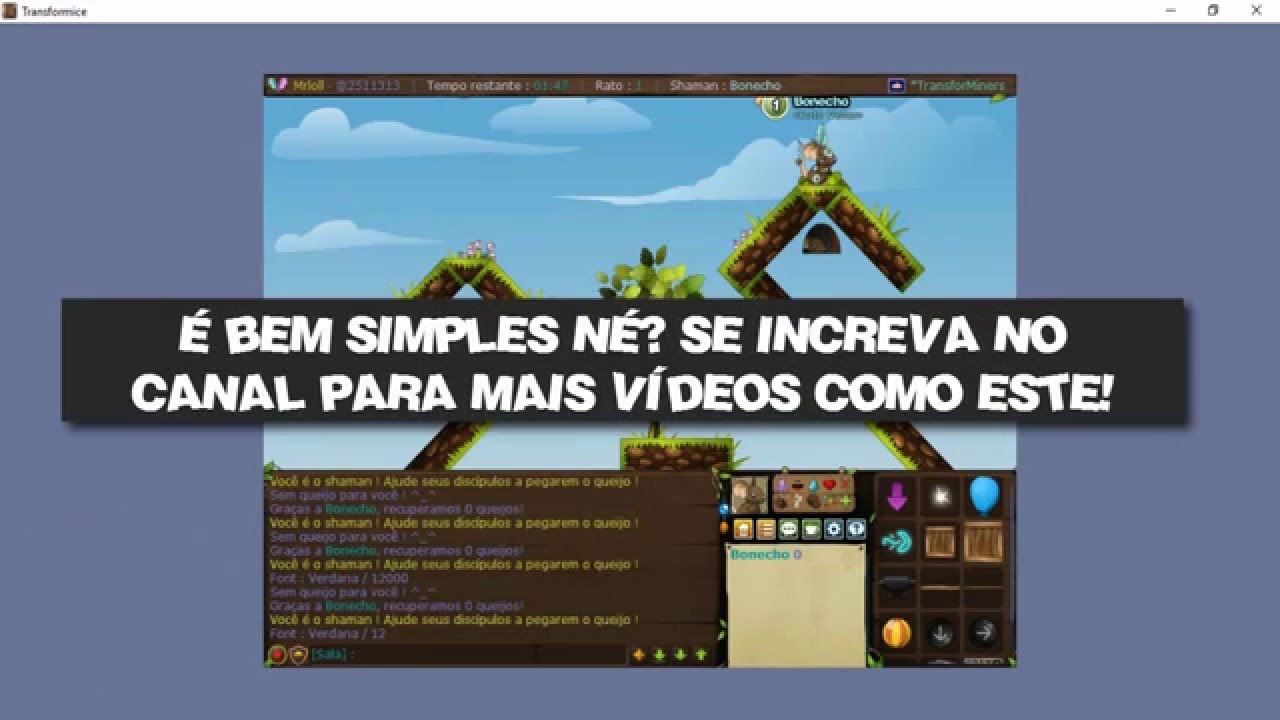 Transformice Tutorial #1 - COMO TIRAR O CHAT DO TRANSFORMICE ! - YouTube