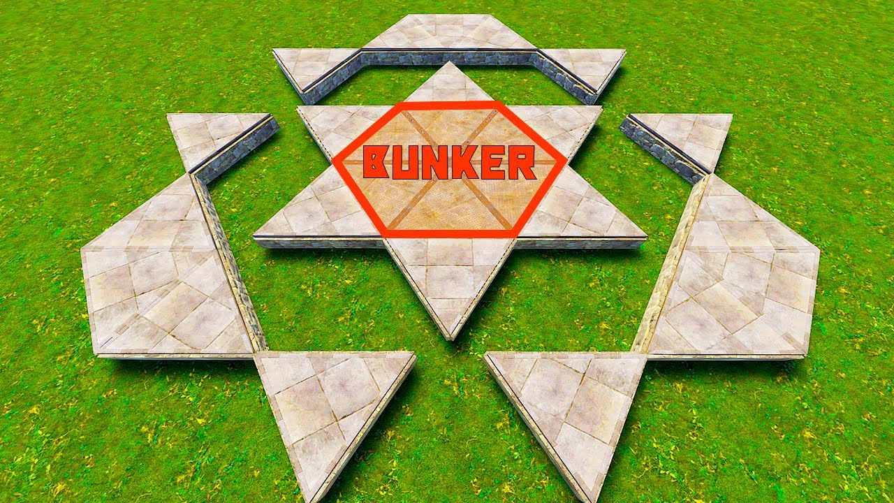 *New* Star Bunker Base Design Rust 2023 - YouTube