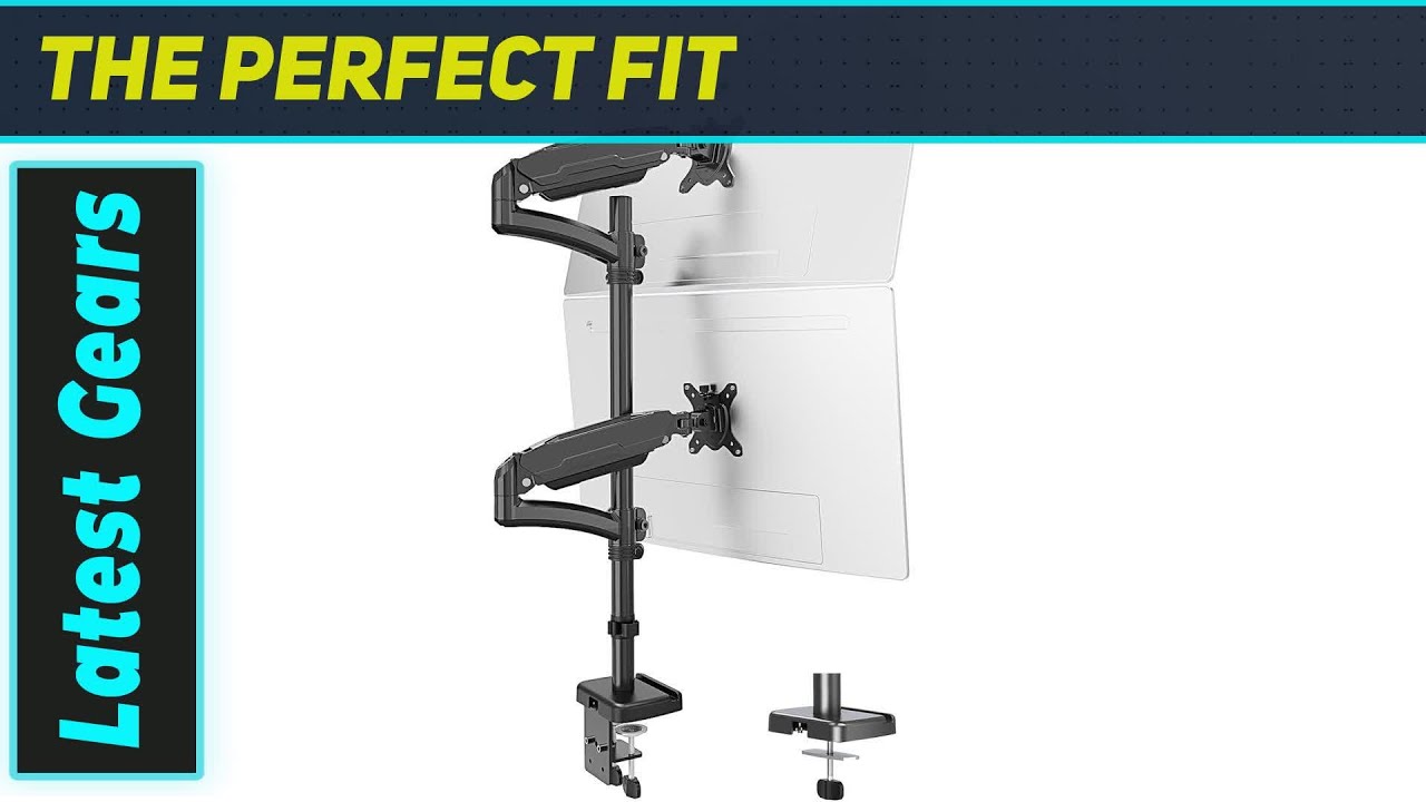 Best Vertical Dual Monitor Mount? MOUNT PRO Stacked Stand - YouTube