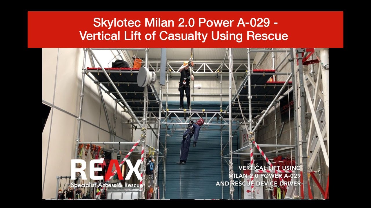 Skylotec Milan 2.0 Power A-029 - Vertical Lift of Casualty Using Rescue ...