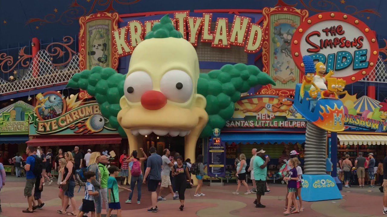 The Simpsons Ride - Krusty’s Karnival Theme (LOW QUALITY RECORDING ...