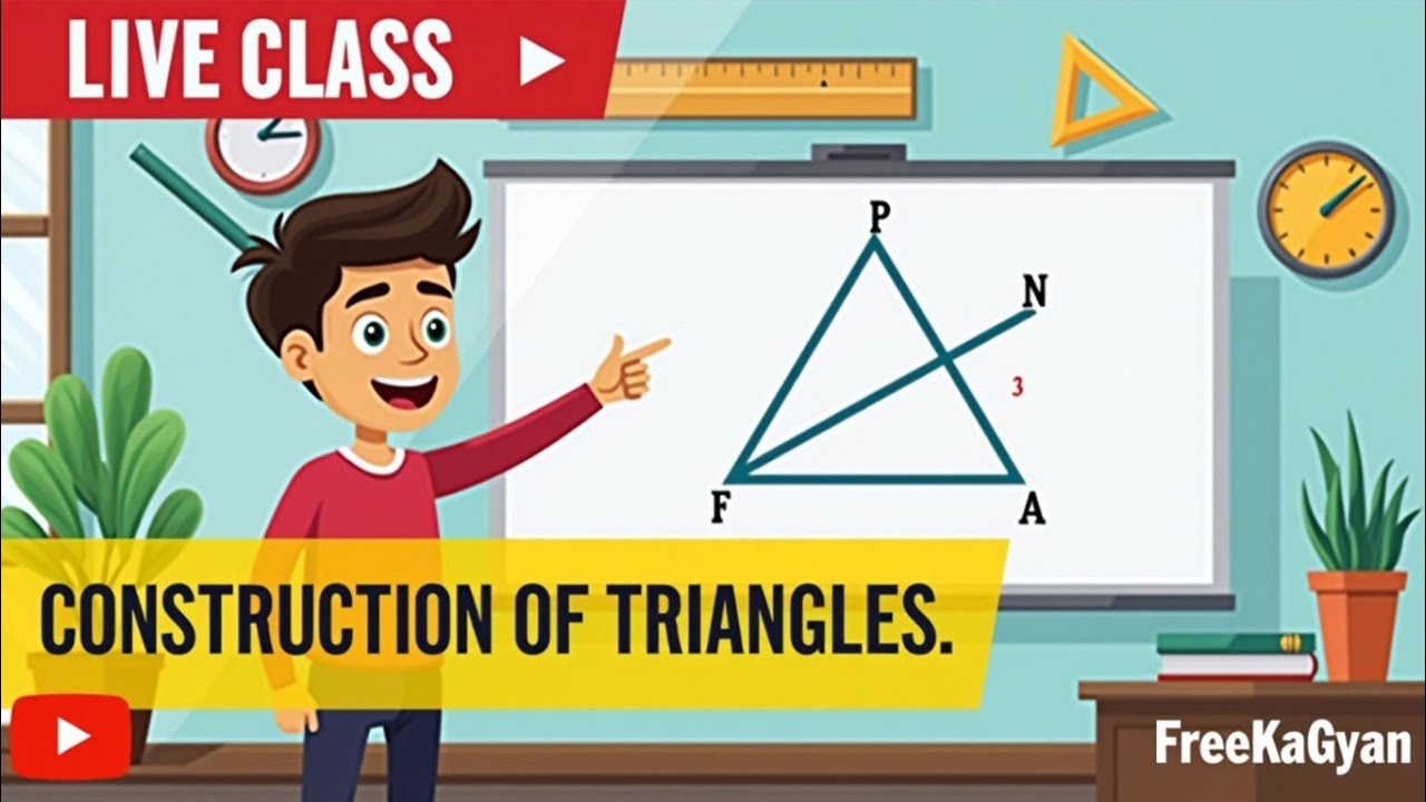Construction of Triangles 📐, Squares and Rectangles | FreeKaGyan is ...