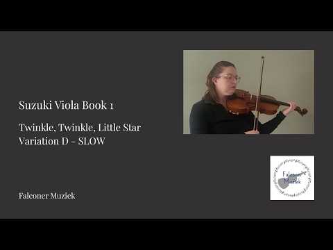 Suzuki Viola Volume 1 - Twinkle, Twinkle, Little Star Variation D Practice Speed