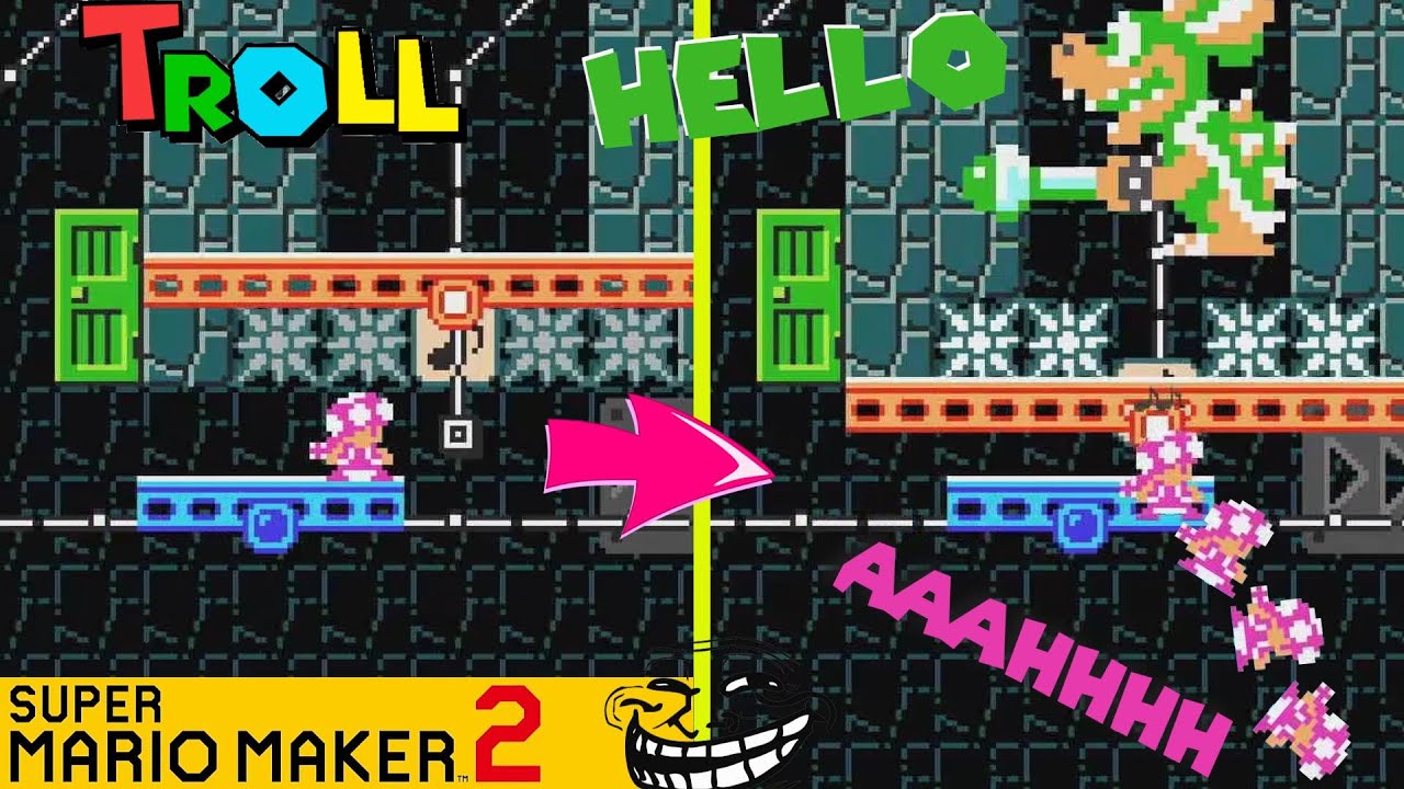 La meta es una MENTIRA 😣😢 | Nivel troll + kaizo | SMM2 en español - YouTube