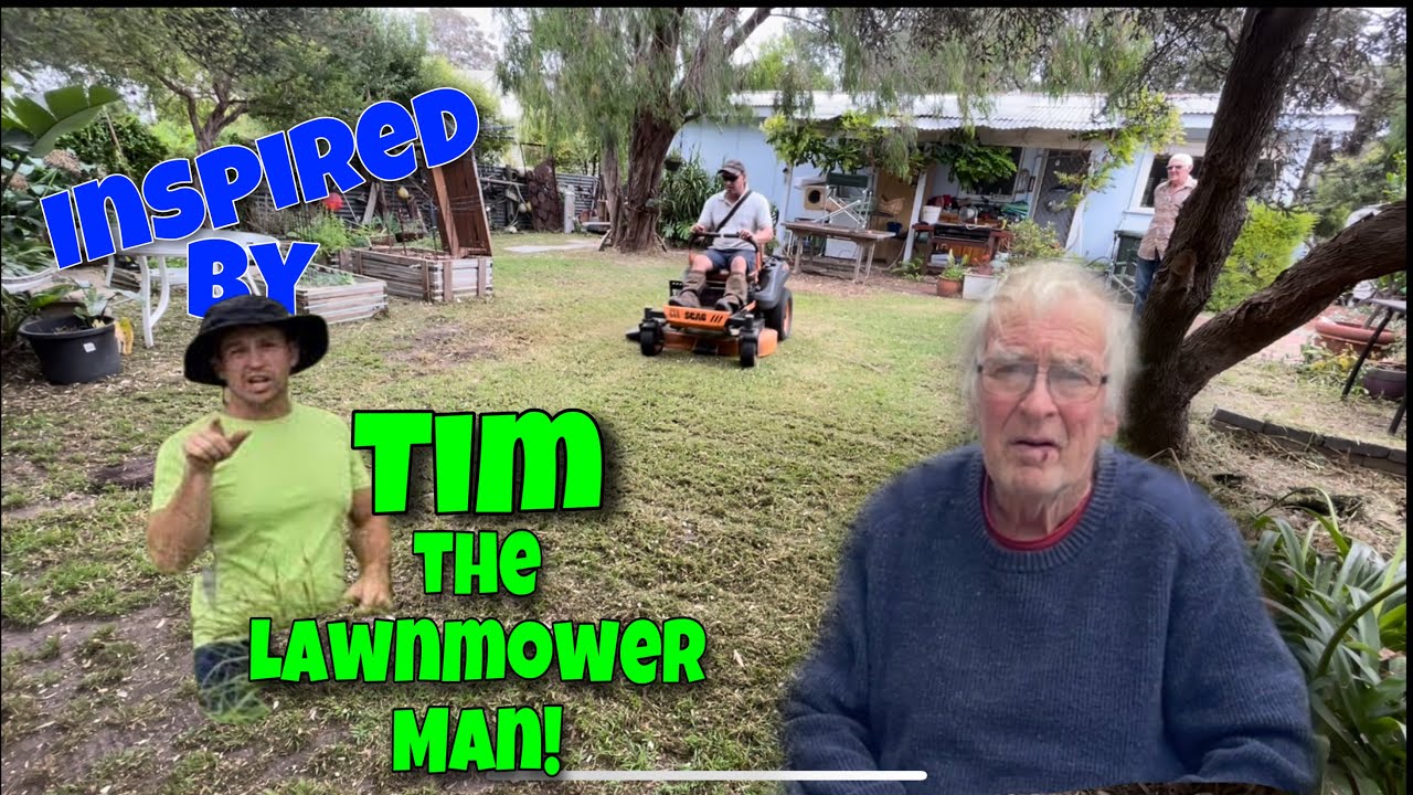 Tim the Lawn mowerman inspired me to mow this sick mans lawn 2 days ...