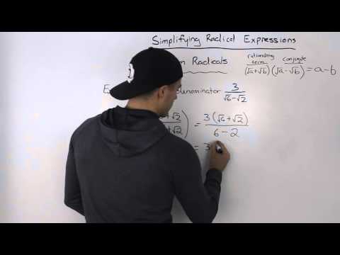 Rationalizing Radical Expressions - Two Term Radicals Example 1 | Quizalize