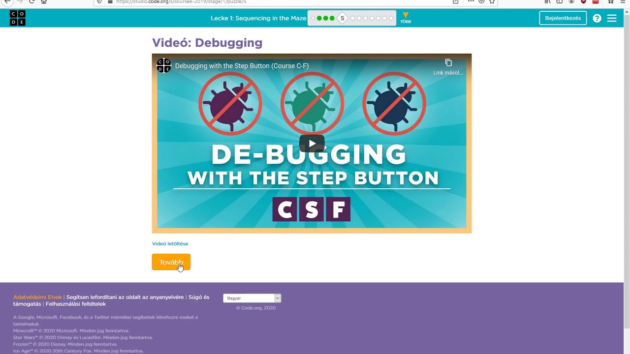 Code.org - Course E - YouTube
