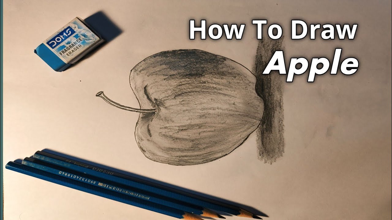 "How to Draw a Realistic Apple: Easy Step-by-Step Tutorial" - YouTube