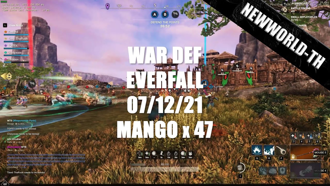 New World [TH]「War Def Everfall | S. Lerna | Mango x 47 | 07/12/21」ᴴᴰ - YouTube