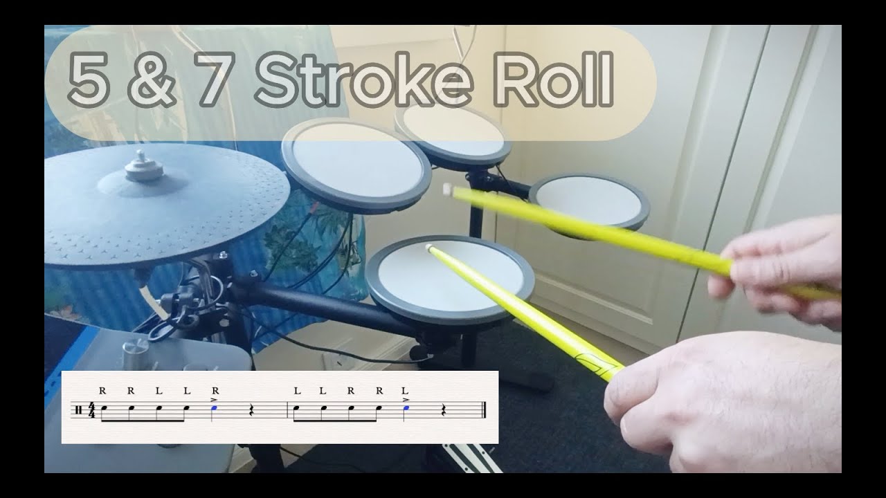 Five and Seven stroke roll exercise - YouTube