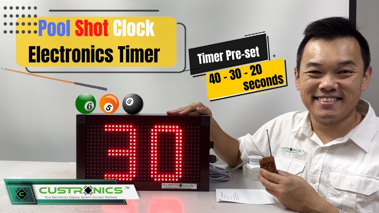 30secs Wireless Pool Snooker Shot Clock Electronics Digital Timer | #ledcountdowntimer # ...