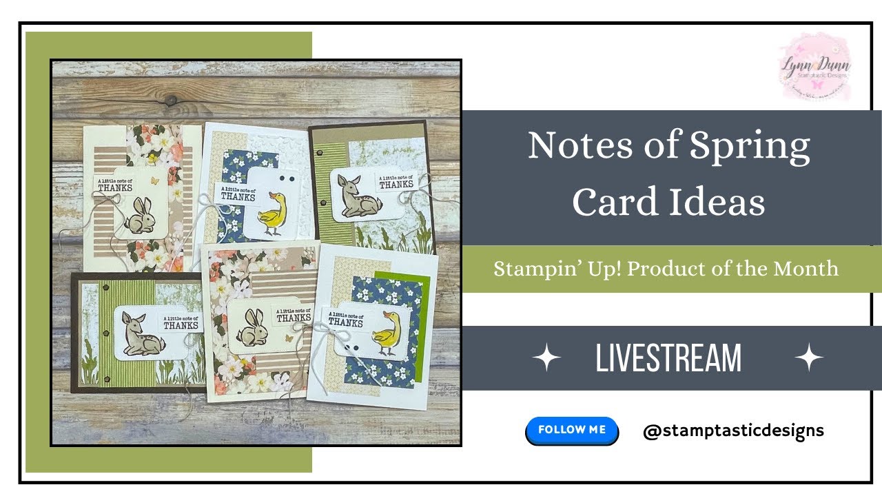 Notes of Spring Card Ideas | Stampin' Up! Product of the Month - YouTube