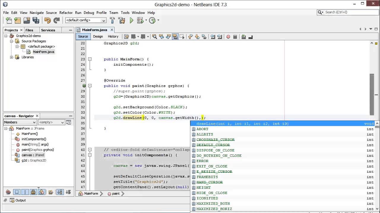 Graphics2D Java - YouTube
