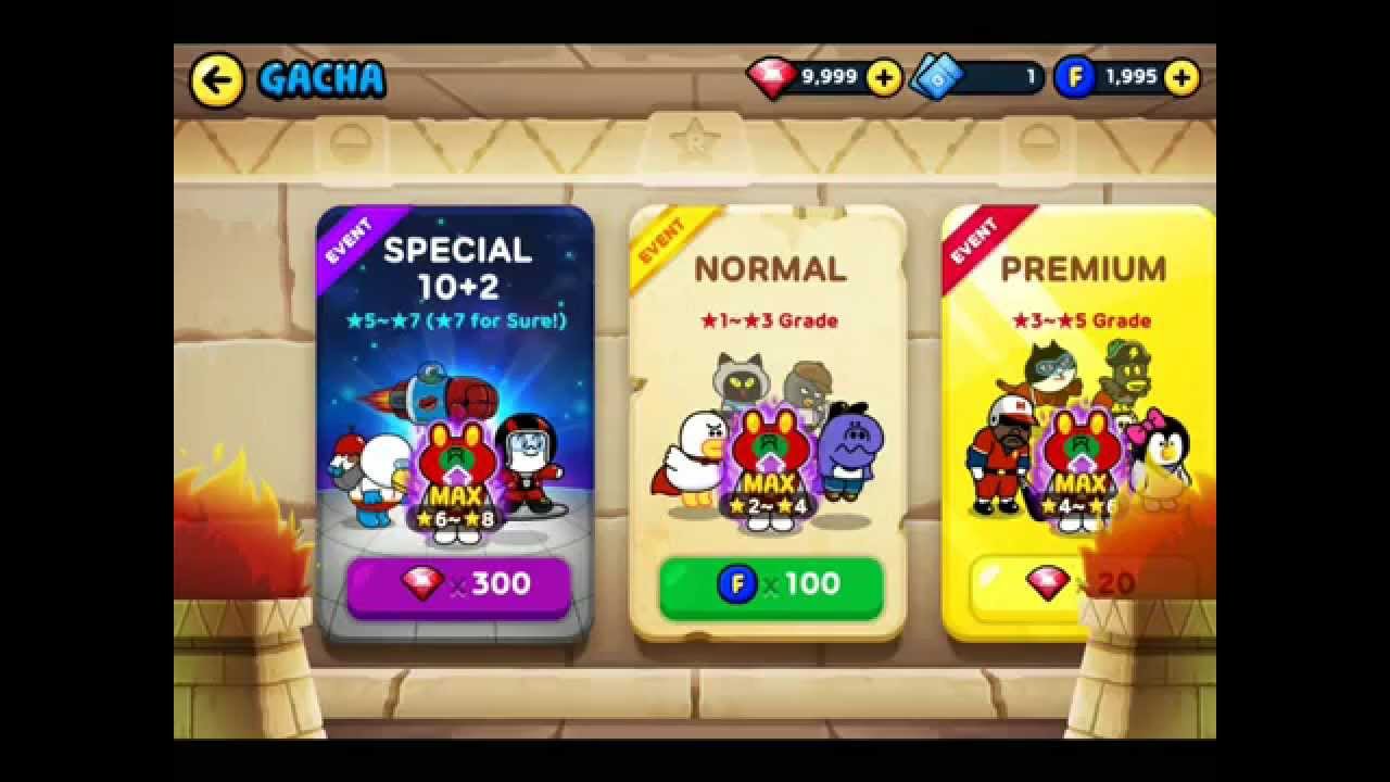 Line Rangers: Super Leonard Gacha 10+2 x2 LINE レンジャー - YouTube