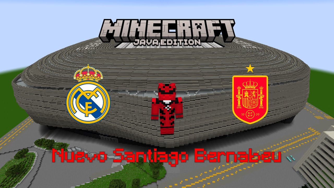 Estadios en Minecraft #81: Nuevo Santiago Bernabéu - YouTube