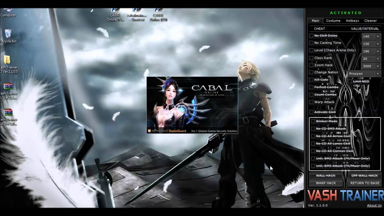 How to use Vash Trainer - YouTube