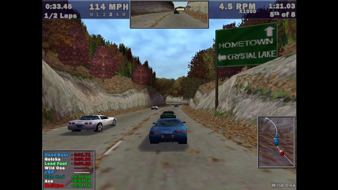 Need For Speed III: Hot Pursuit - Chevrolet Corvette in Hometown ...