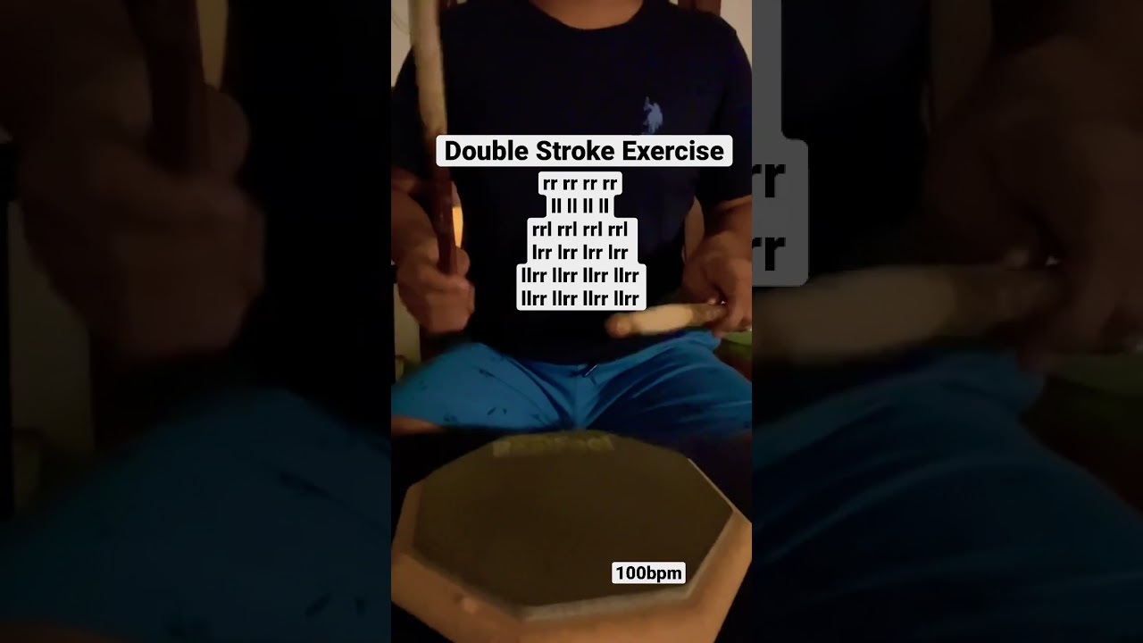 Exercise to improve double strokes 🥁 - YouTube