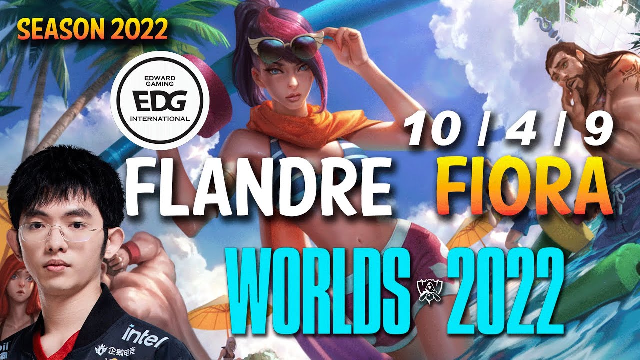 EDG Flandre FIORA vs GAREN Top - NA Ranked - WORLDS 2022 - YouTube