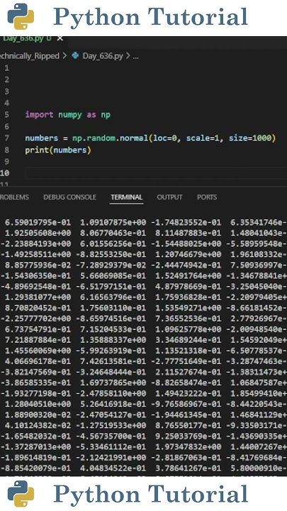 Create & Plot Normal Distribution With Python | Python Tutorial - YouTube
