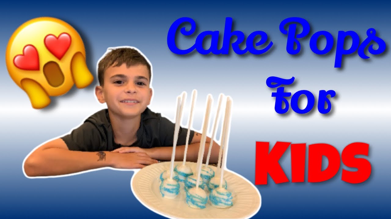 CAKE POPS WITH KIDS | How kids can make cake pops - YouTube