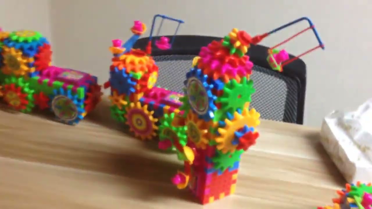 Gear building blocks puzzle creative game - YouTube