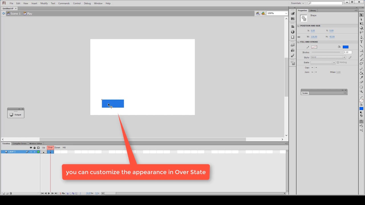 LKITLearner - How to Create Button Symbol on Stage using Adobe Flash ...
