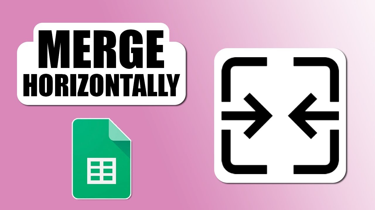 How to merge horizontally in google sheets - YouTube
