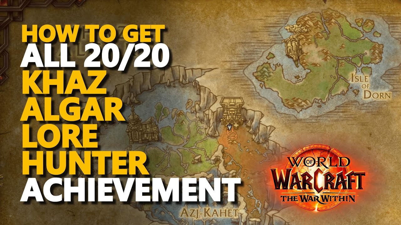 Khaz Algar Lore Hunter WoW - YouTube