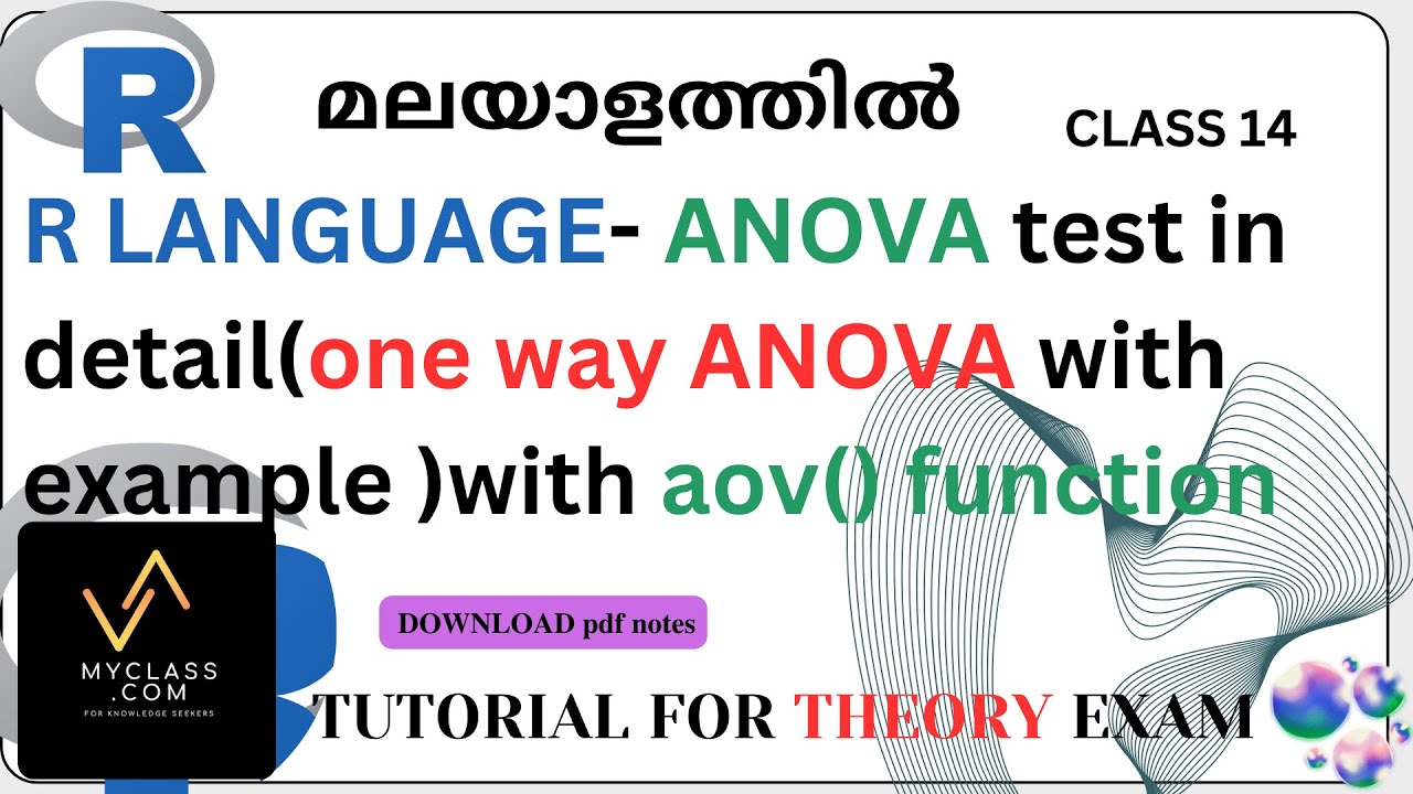 R TUTORIAL 14-ANOVA TEST -ONE WAY ANOVA with example and aov() function ...