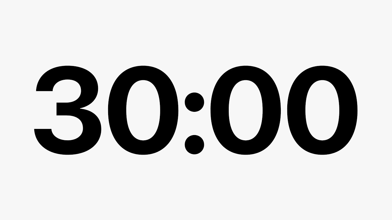 30 Minute Timer - YouTube