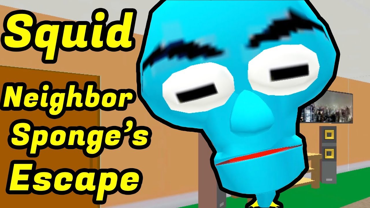 Squid Neighbor Sponge's Escape Gameplay Level 1 - YouTube