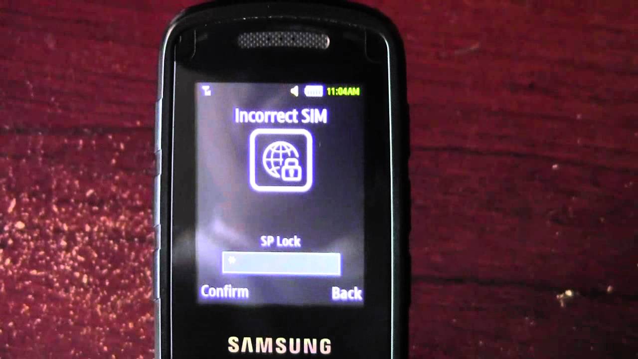 Telus Samsung Rugby II unlocked with code from GSMLIBERTY - YouTube