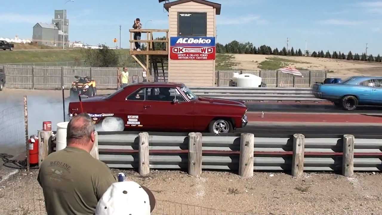 Chevy II Drag Race Minot ND - YouTube
