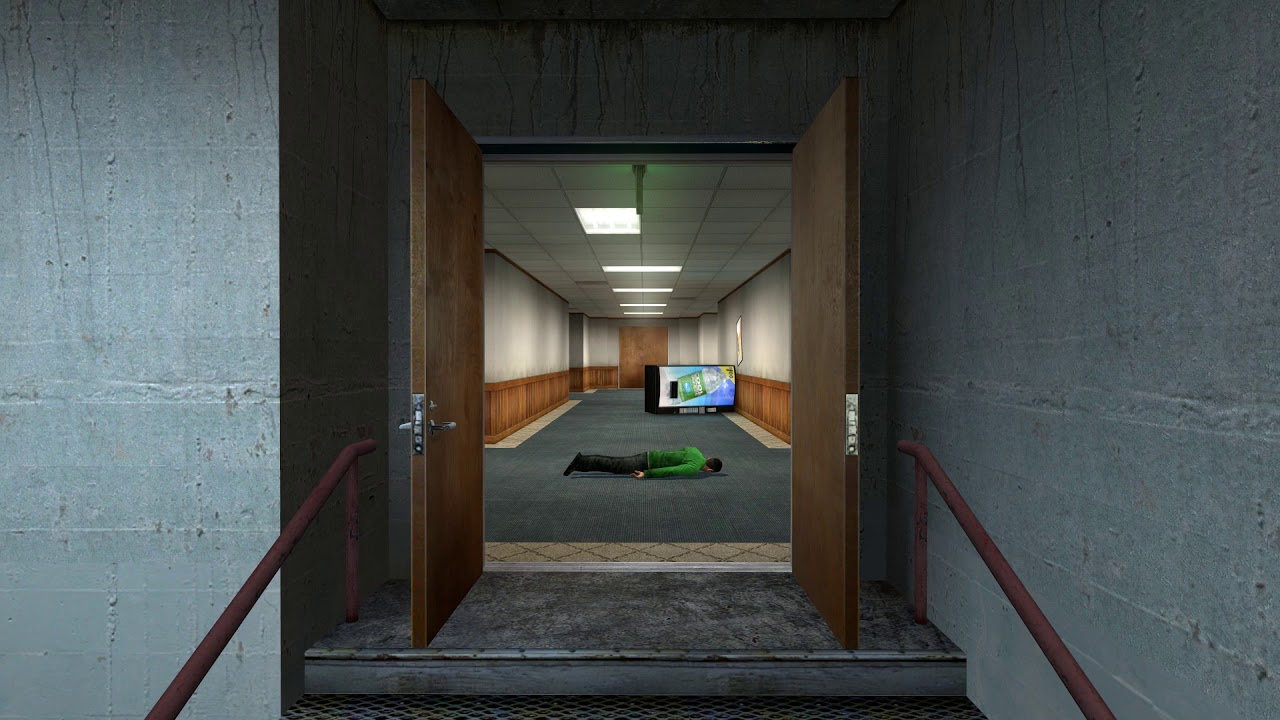 Garry's Mod: Sliding down a hallway for 10 minutes - YouTube