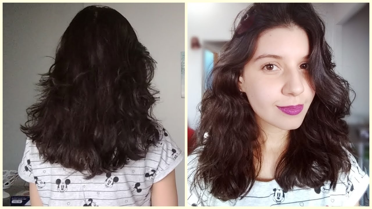 Como Cortar Cabelo Ondulado 2a em Casa | Curto/Médio ♥ Natália Biazzi ...