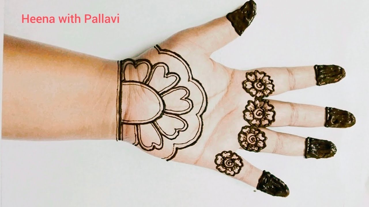 Easy Bharva Indian Mehndi Design Trick 2023-Front Hand Simple Dulhan ...
