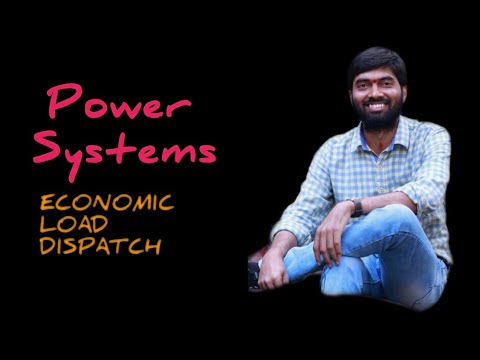 Power Systems Economic Load Dispatch - YouTube