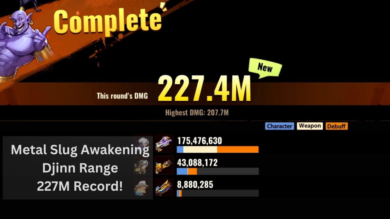 Metal Slug Awakening | Djinn Range - 227.4M new record - Trevor main ...