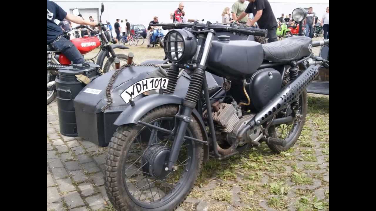 IFA SIMSON S51 WH GESPANN WEHRMACHT TUNING SIMSONTREFFEN 2013 ...