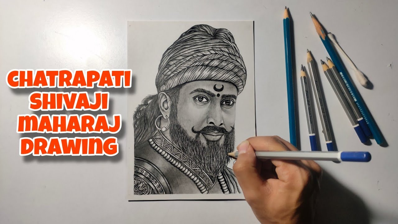 chatrapati shivaji maharaj drawing art work 🚩🚩🚩 | realistic portrait ...