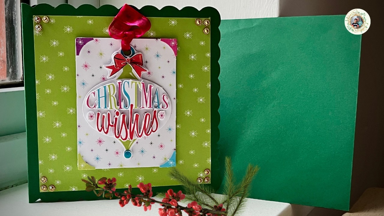 A handmade christmas card | How to make a greeting card step by step ...