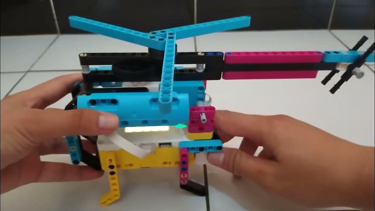 HELICOPTER with Ultrasonic Sensor - SPIKE PRIME TUTORIAL - YouTube